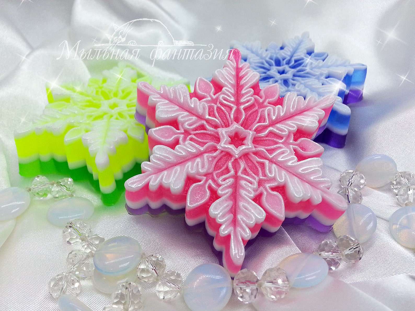 Magic Snowflake Silicone Soap Mold for Soap Making made of - Etsy