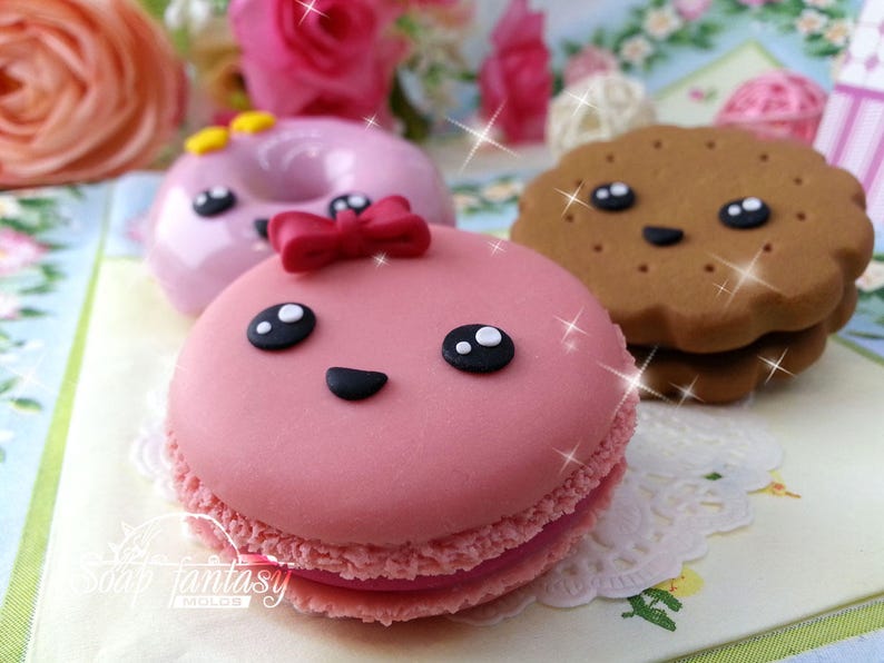 Smile Macaroon :) Silicone Soap Mold - for Soap Making, Craft & Hobby ...