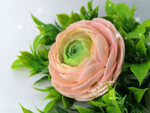 Ranunculus amandine Flower Silicone Soap Mold - Etsy