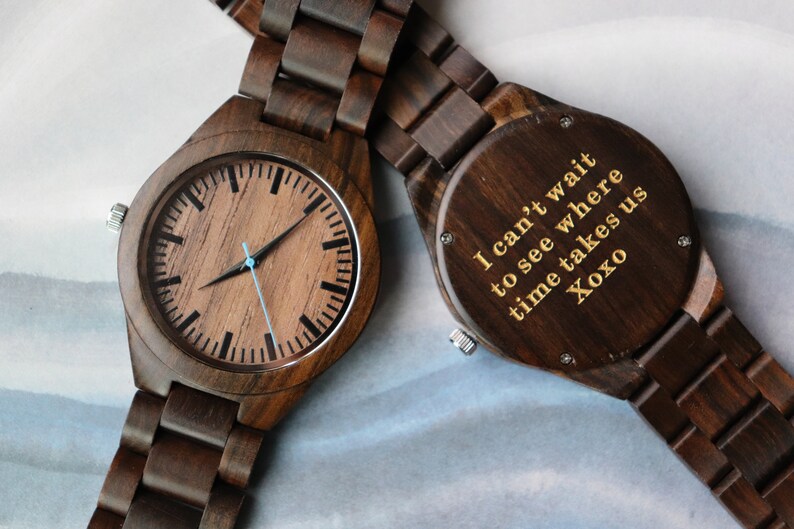 Personalisierte Holzuhr Gravur Holzuhr Bräutigam Geschenk - Etsy.de