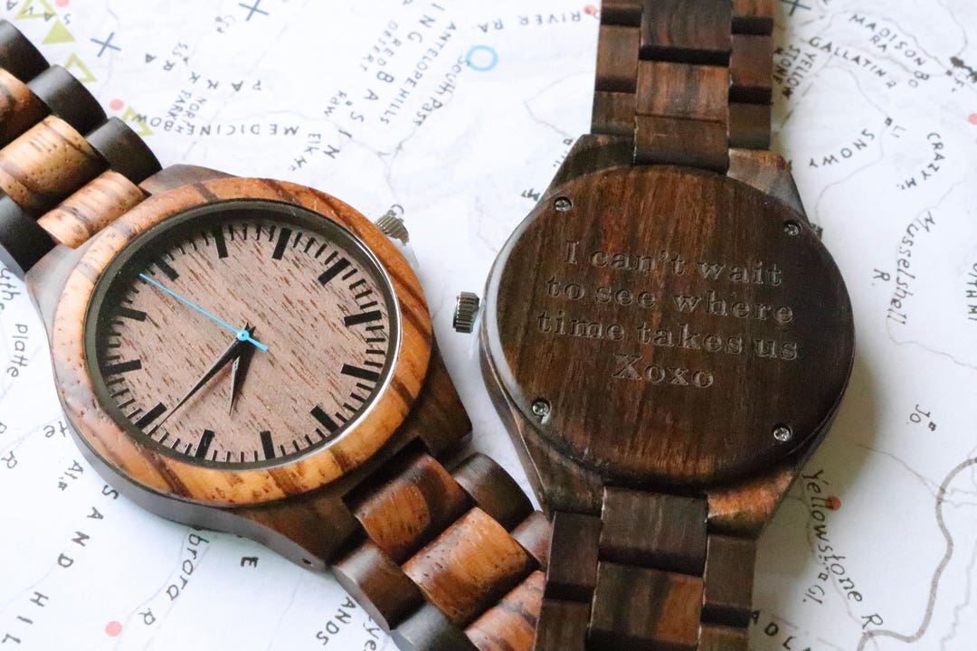 Husband Gift, Mens Wooden Watch, Fathers Day Gift, Groomsmen Gifts ...