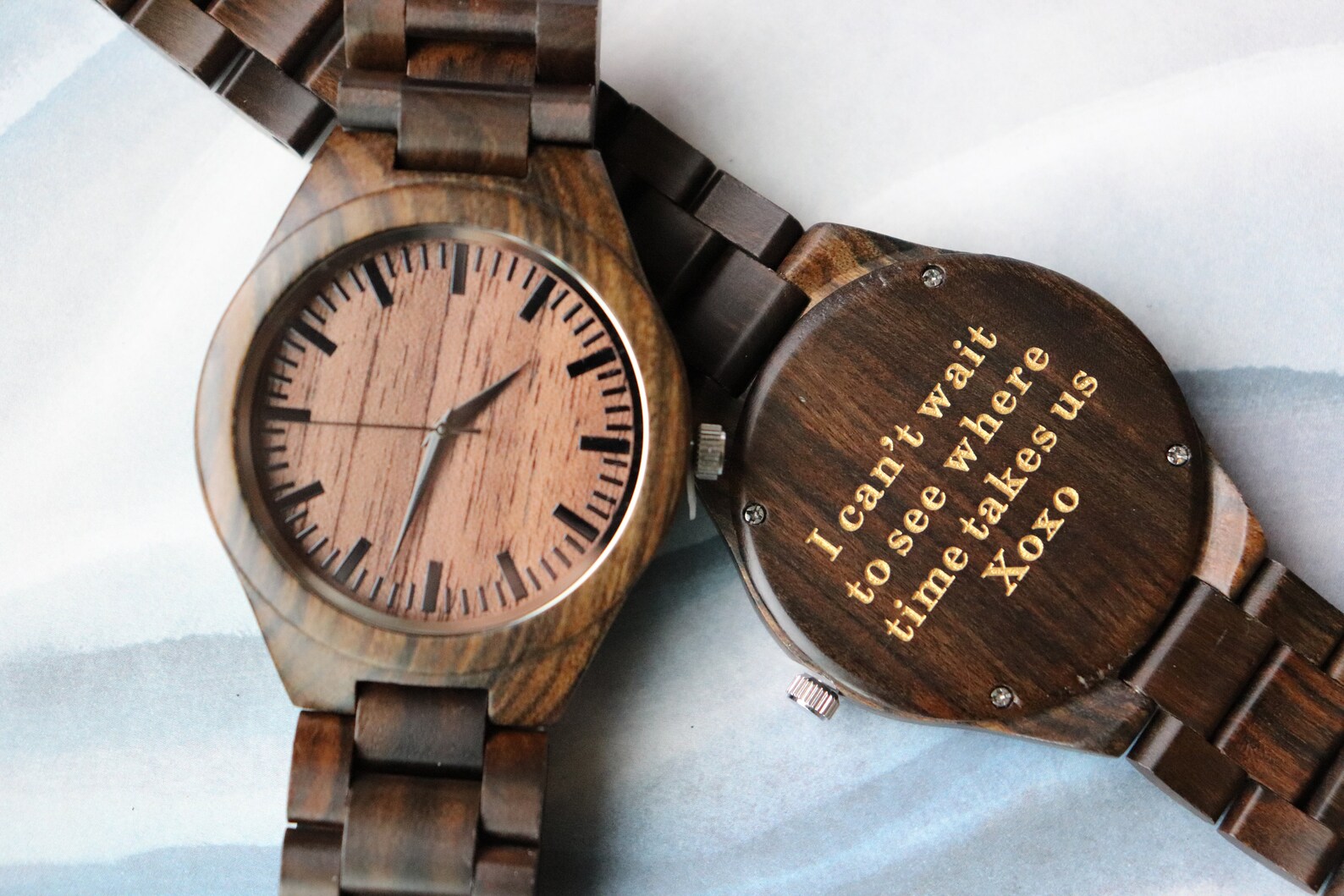 Engraved Wooden Watch for Him Personalized for Him Husband - Etsy
