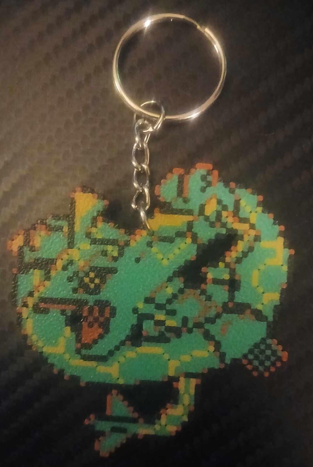 Pixelated Rayquaza Pokemon Keychain - Etsy