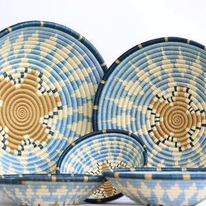 Mapambo African Wall Basket, Rwanda Baskets, African Woven Basket, Sky ...