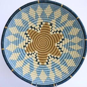Mapambo African Wall Basket, Rwanda Baskets, African Woven Basket, Sky ...