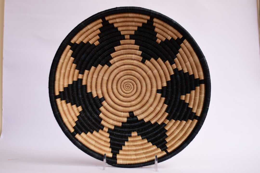 Igisiga Large African Wall Basket, 12 African Woven Basket, Rwanda ...