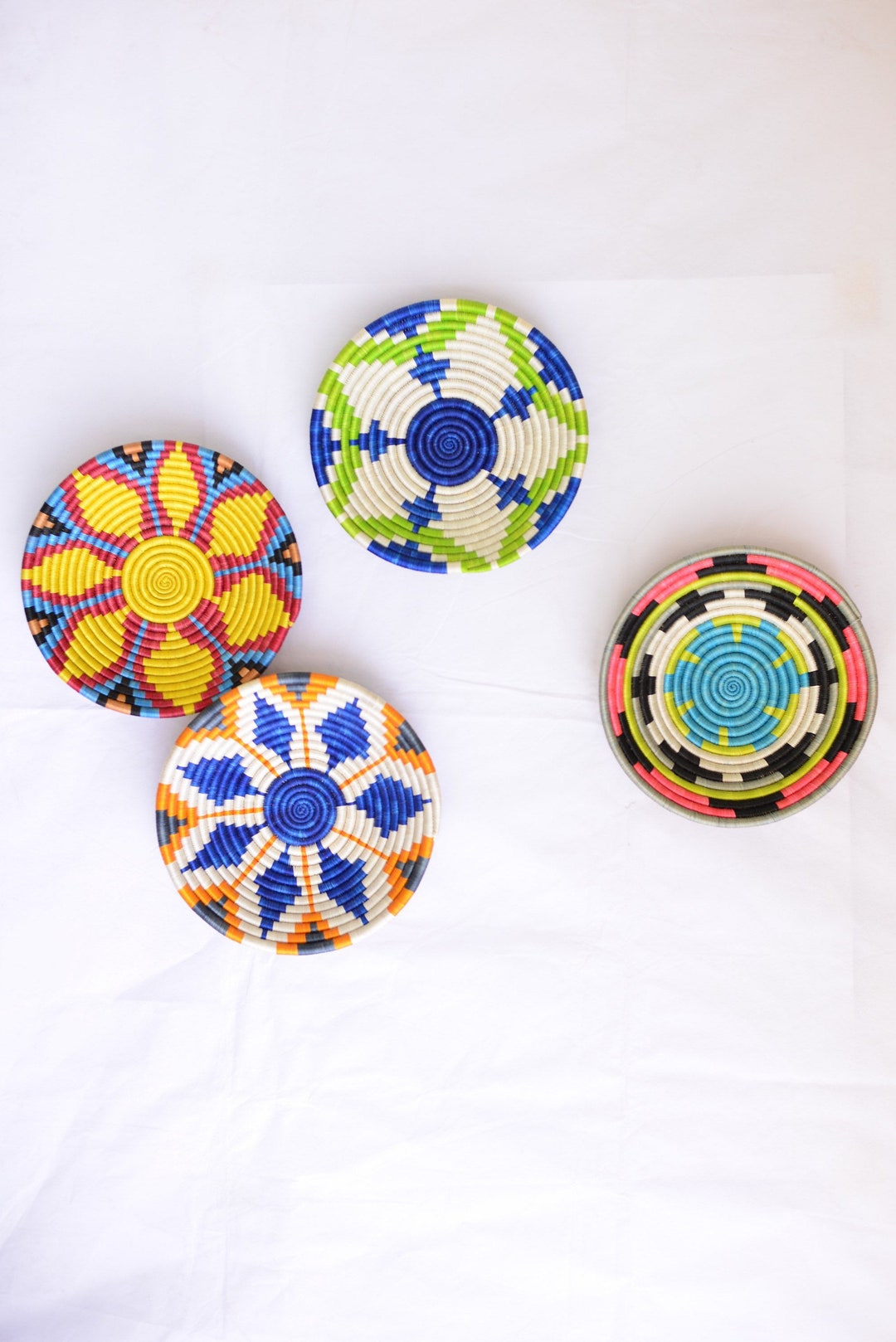 Handwoven Beauty: Set of Authentic African Baskets for Your Home, - Etsy
