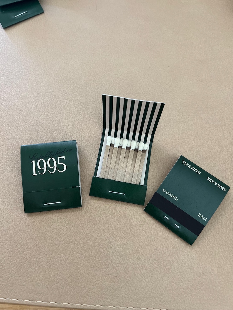 Personalized Matchbooks: Custom Wedding, Event, Business or Party ...