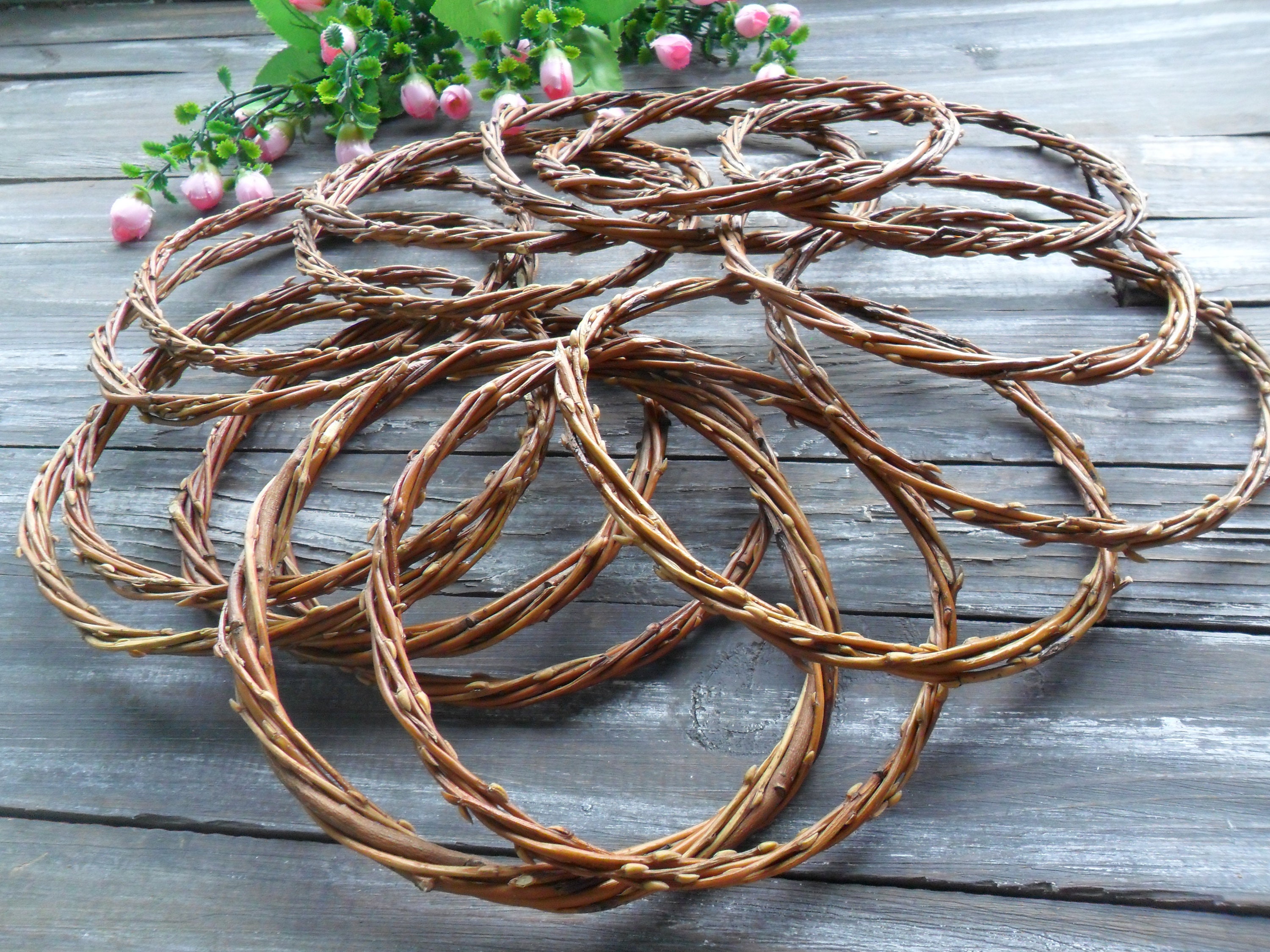 SET of 10 Rings of Willow Branches 2 3 4 | Etsy UK