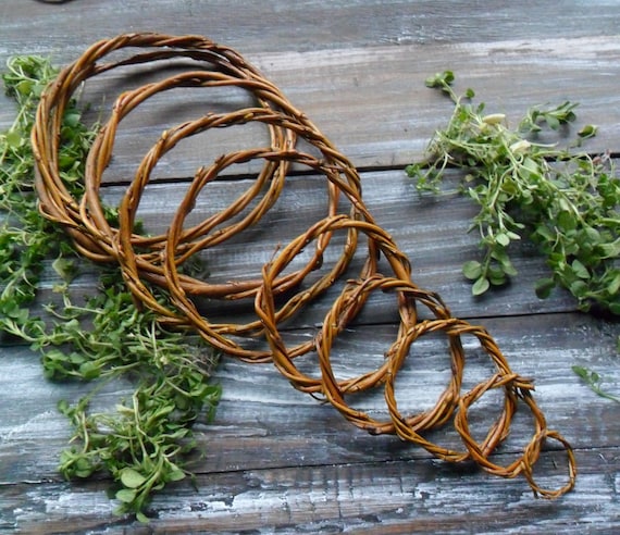 10 Rings of Willow Branches 2 6 Natural Willow | Etsy