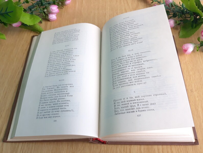 Poetry and Prose A.PUSHKIN Set of 2 Russian Poet Vintage Book - Etsy