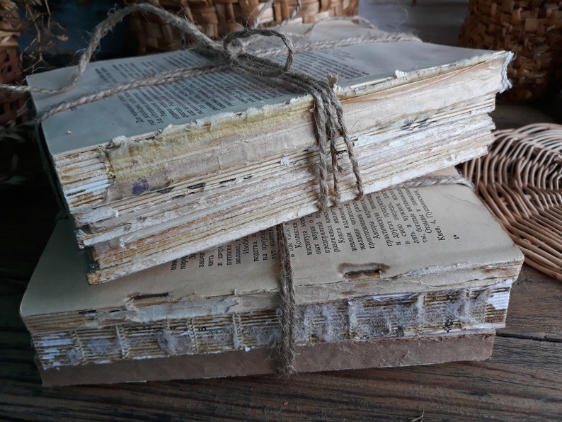 Vintage Old Books Bundle Altered Books Upcycled Vintage - Etsy