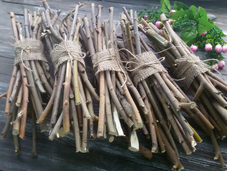 Wood Sticks Set of 20 Pcs 12 Long Branch Bundle Rustic - Etsy