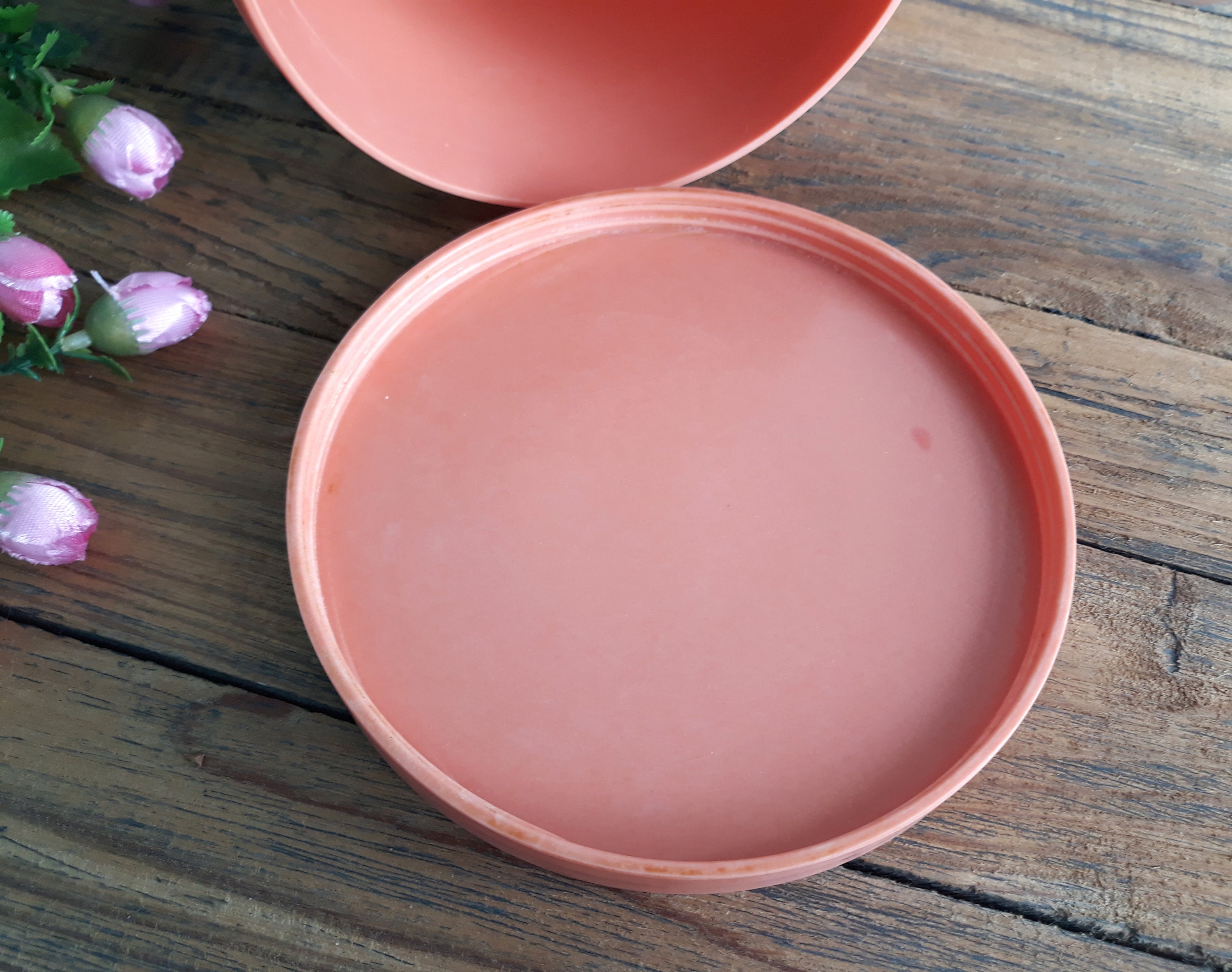 Vintage Plastic Storage Box Lid Retro Container 70s - Etsy