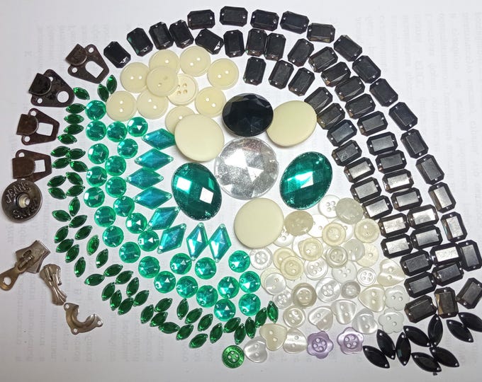 Mixed Buttons for Kids Crafts and Sewing, 100 Pc Lot of Vintage and New ...