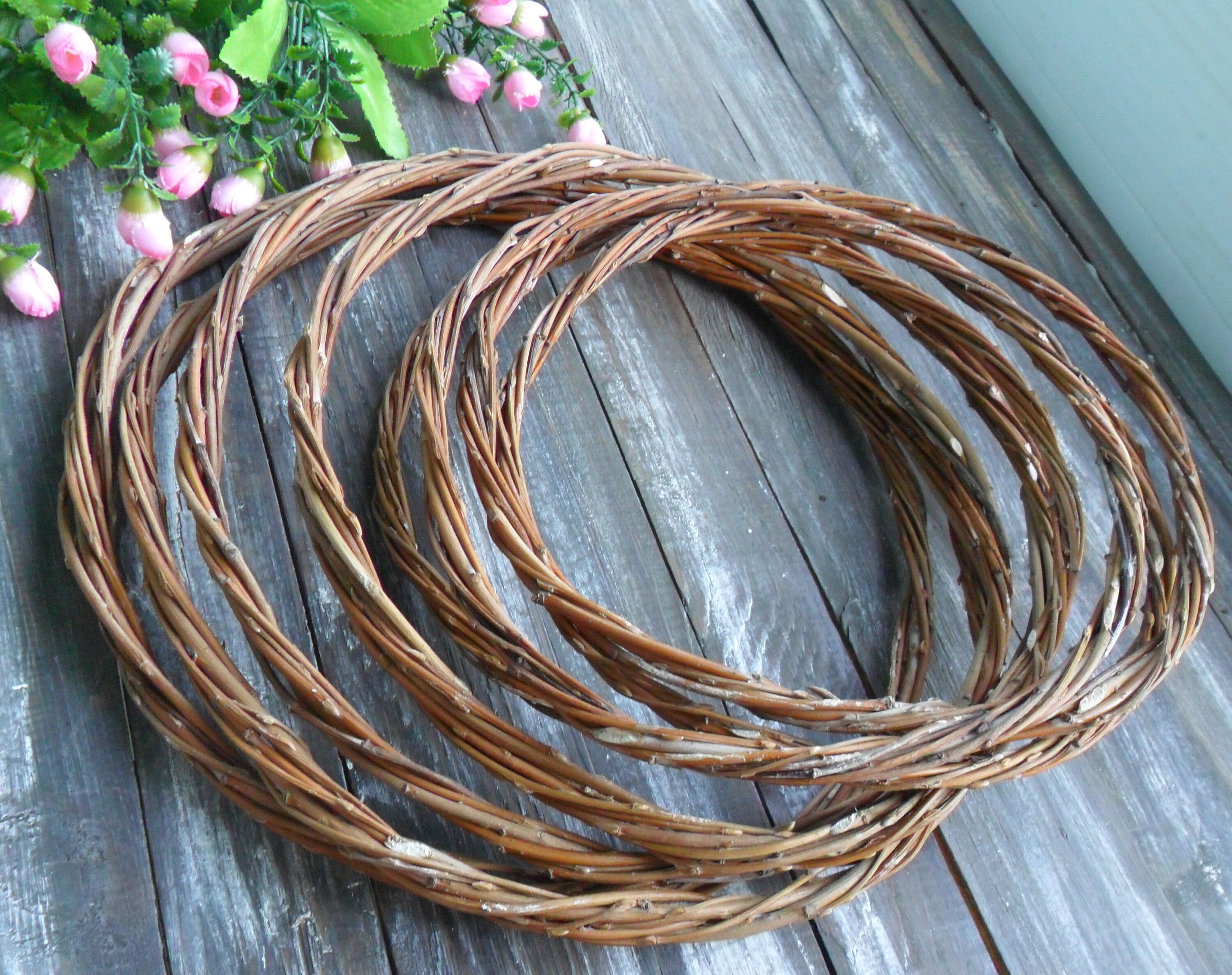SET OF 4 Willow Hoops 8 10 12 Base - Etsy UK