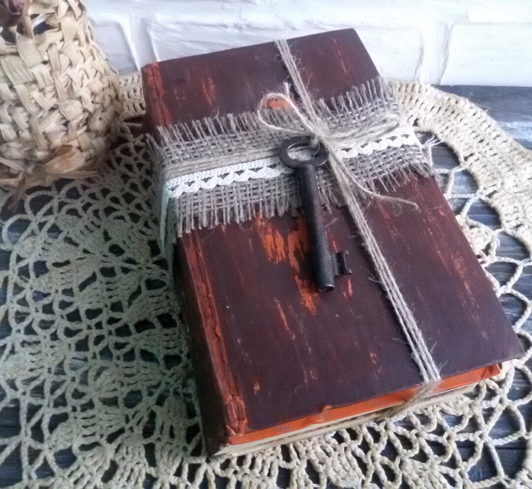 Old Rustic Books Vintage Books Vintage Style Rustic Farmhouse Brown ...