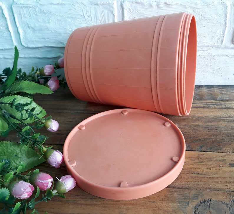 Vintage Plastic Storage Box Lid Retro Container 70s - Etsy