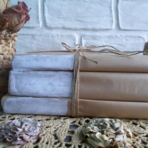 Rustic Books Set Rustic Wedding Table Shabby Chic Book Bundle Old Book ...