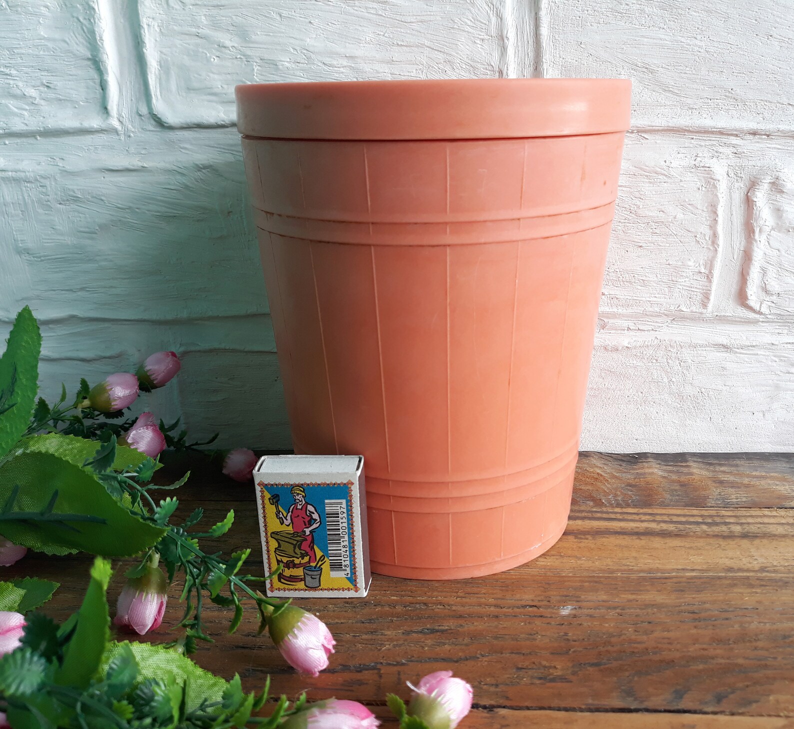 Vintage Plastic Storage Box Lid Retro Container 70s - Etsy