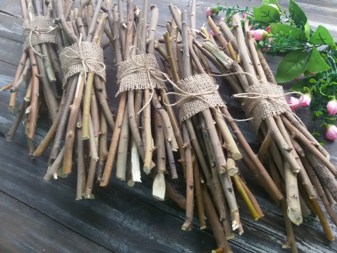 Wood Sticks Set of 20 Pcs 12 Long Branch Bundle Rustic - Etsy Norway