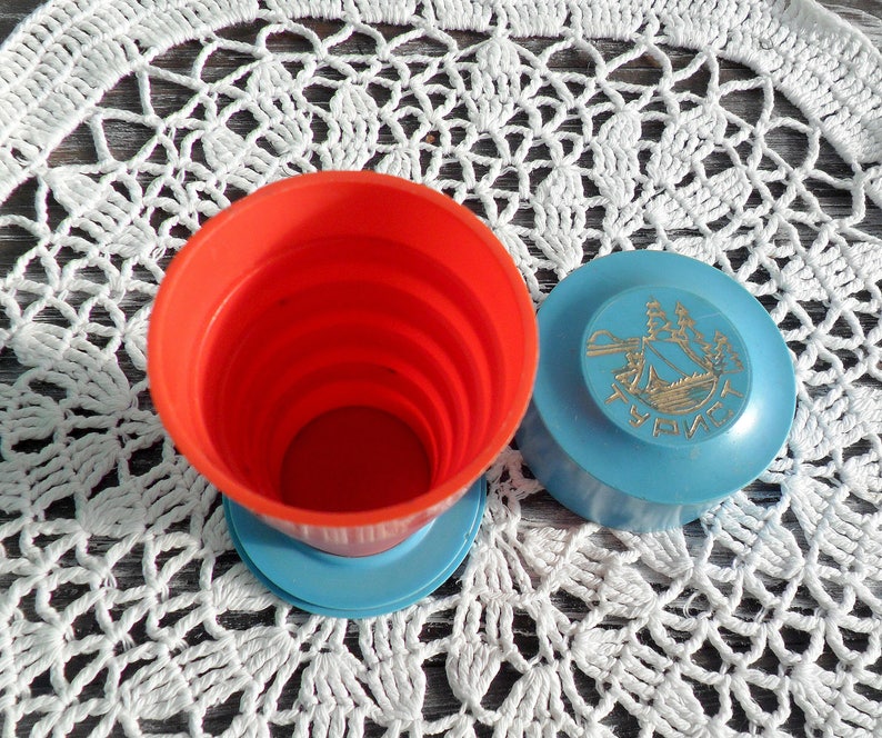 Soviet Vintage Travel Cases Hip Flask Soviet Tea Cup Vintage | Etsy