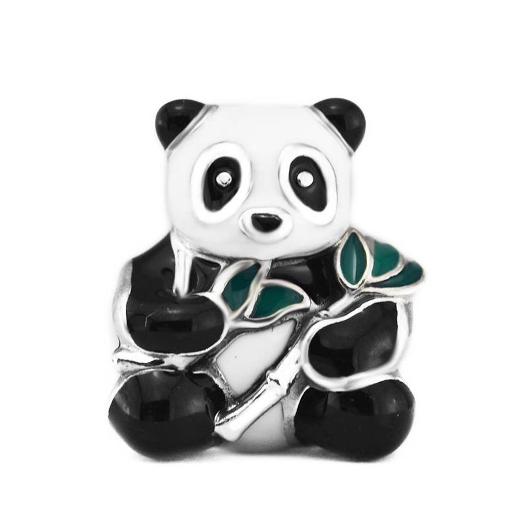 Sweet Panda Charm 925 Sterling Silver & Mixed Enamel Animals - Etsy