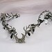 Woodland Elf Crown Black and Silver Triple Moon Crown Elven - Etsy
