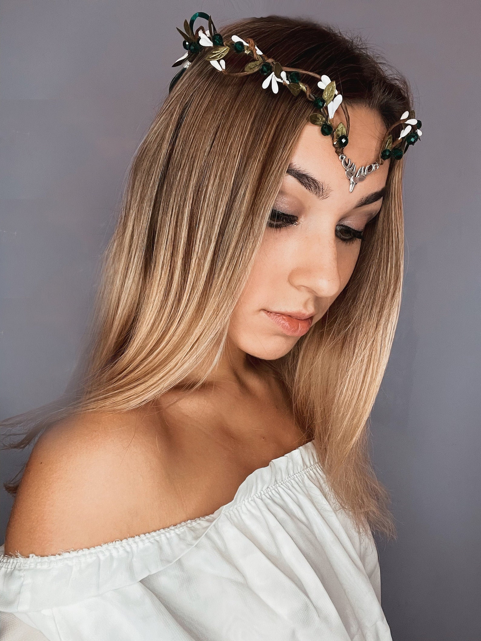 Woodland Elven Crown Elf Fairy Crown Elven Tiara Elven Circlet - Etsy