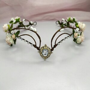 Elf Tiara Elven Fairy Crown Elvish Floral Crown Elven Flower Headpiece ...
