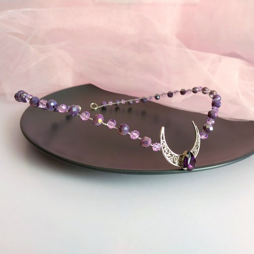 Moon Crown Elf Fairy Crown Moon Tiara Woodland Elven Circlet - Etsy