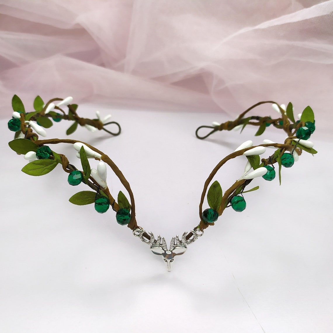 Woodland elven crown Elf fairy crown Elven tiara Elven circlet | Etsy