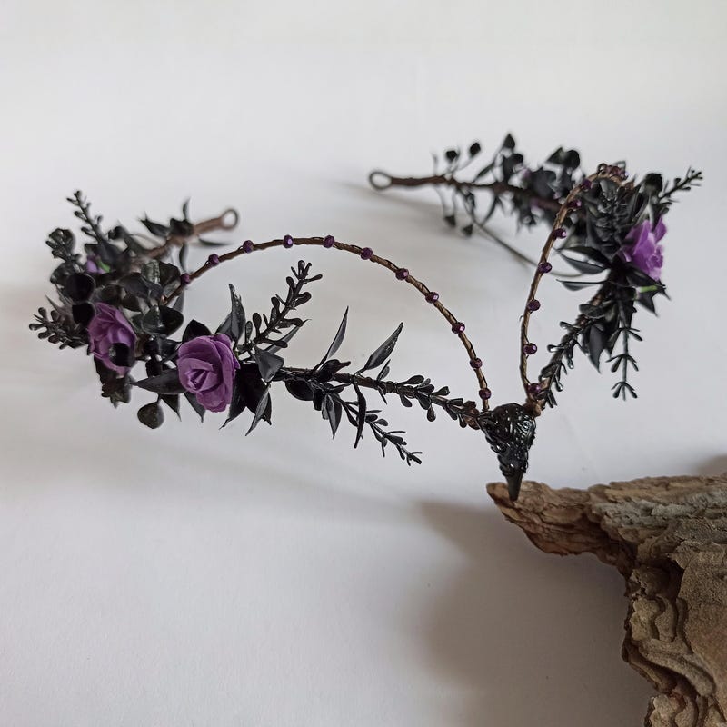 Flower Headpiece Ravens - Etsy