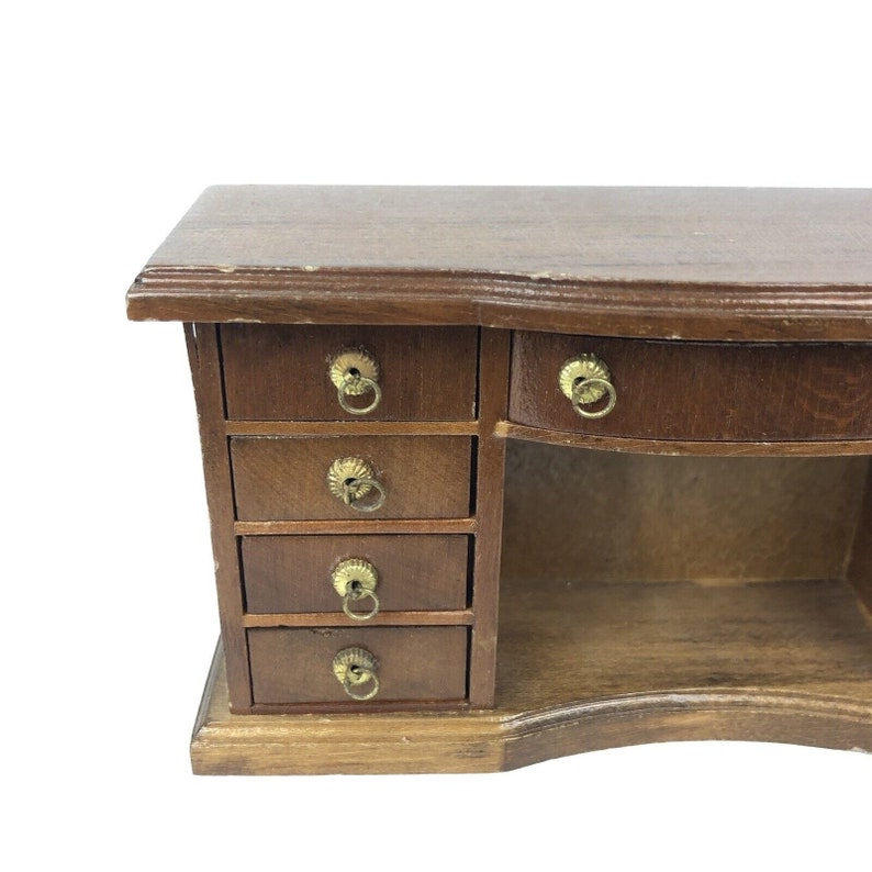 Dollhouse Miniature Vintage Shackman Executive Desk 1:12 Scale Made in ...