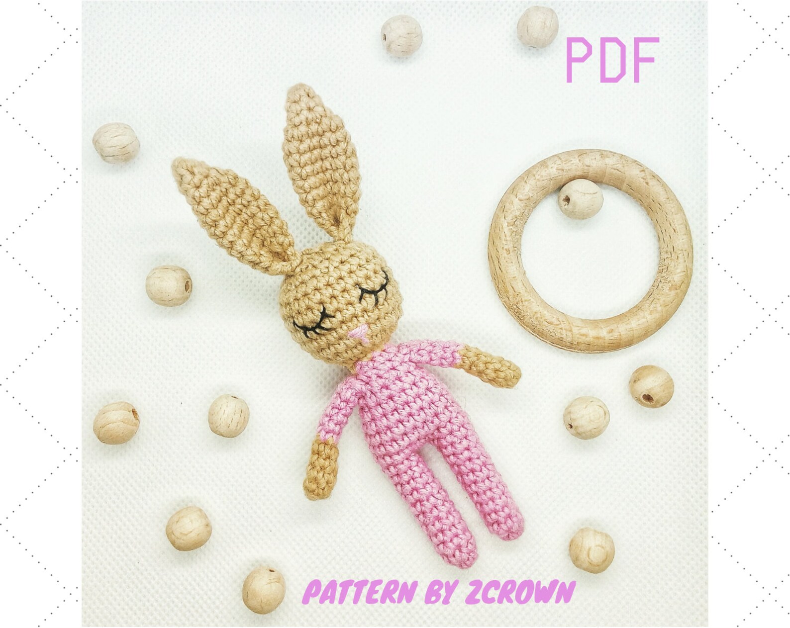 Tiny Bunny Crochet Pattern Easy for Beginner Crochet - Etsy