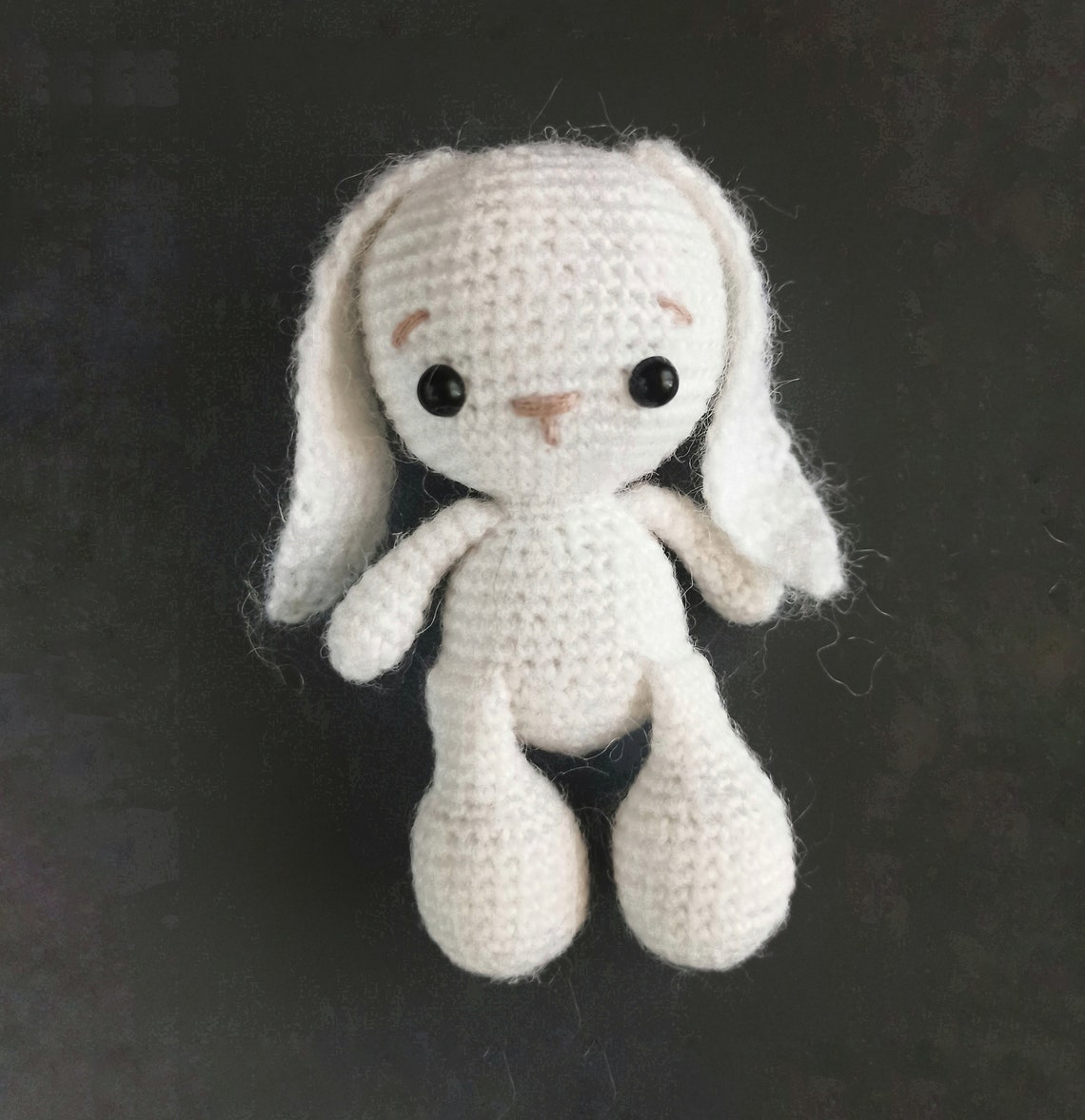 Cute White Bunny Jenny Crochet Pattern Easy Amigurumi - Etsy