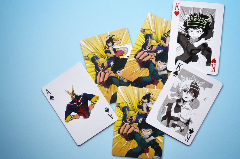 My Hero Academia Poker Playing Cards: Series 1 | Etsy