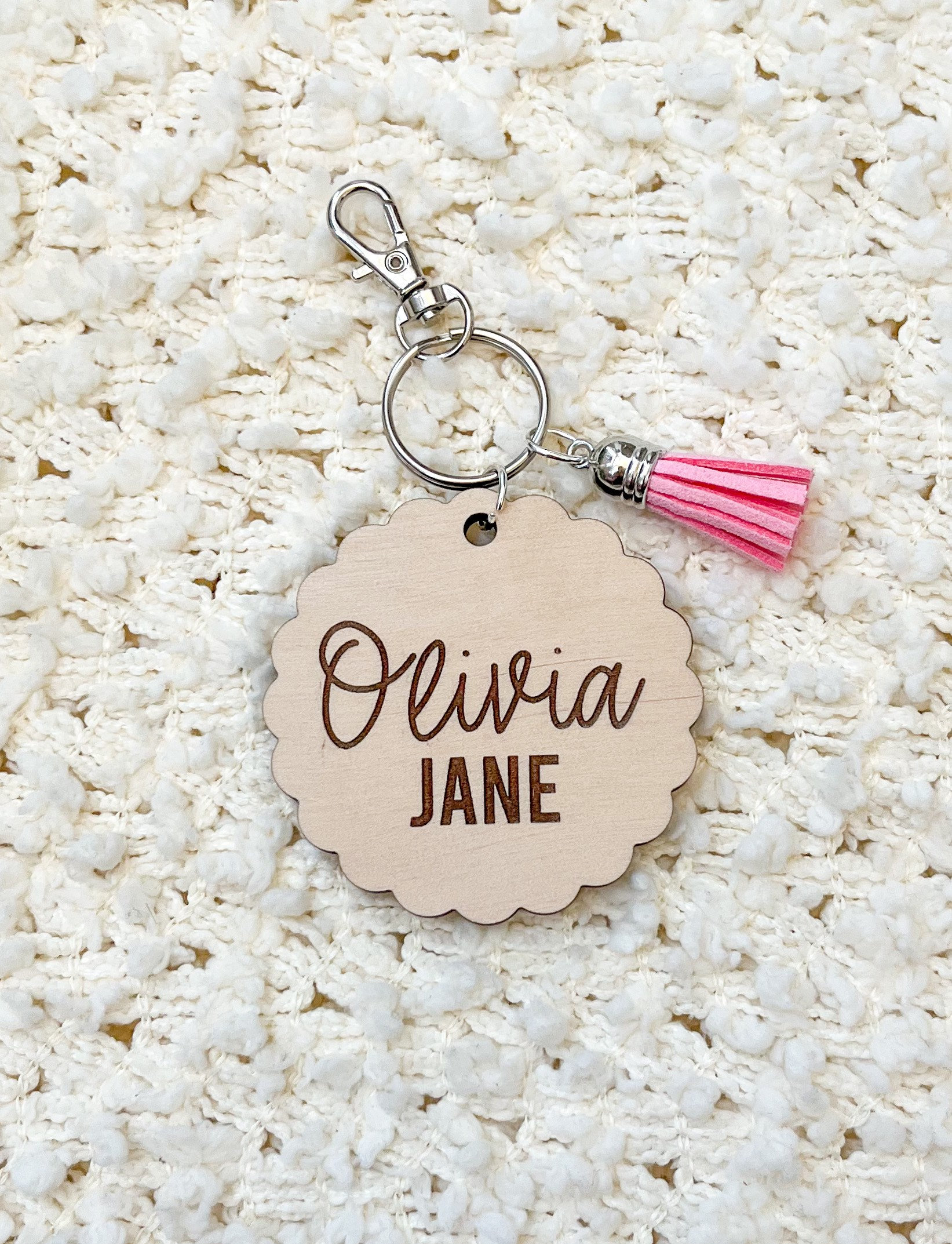 Scalloped Diaper Bag Tags Backpack Tags Personalized Bag - Etsy
