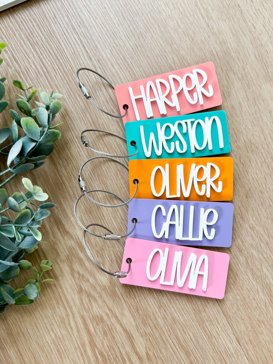 Personalized Backpack, Backpack Name Tag, Bag Tag, Luggage Tag, Kids ...