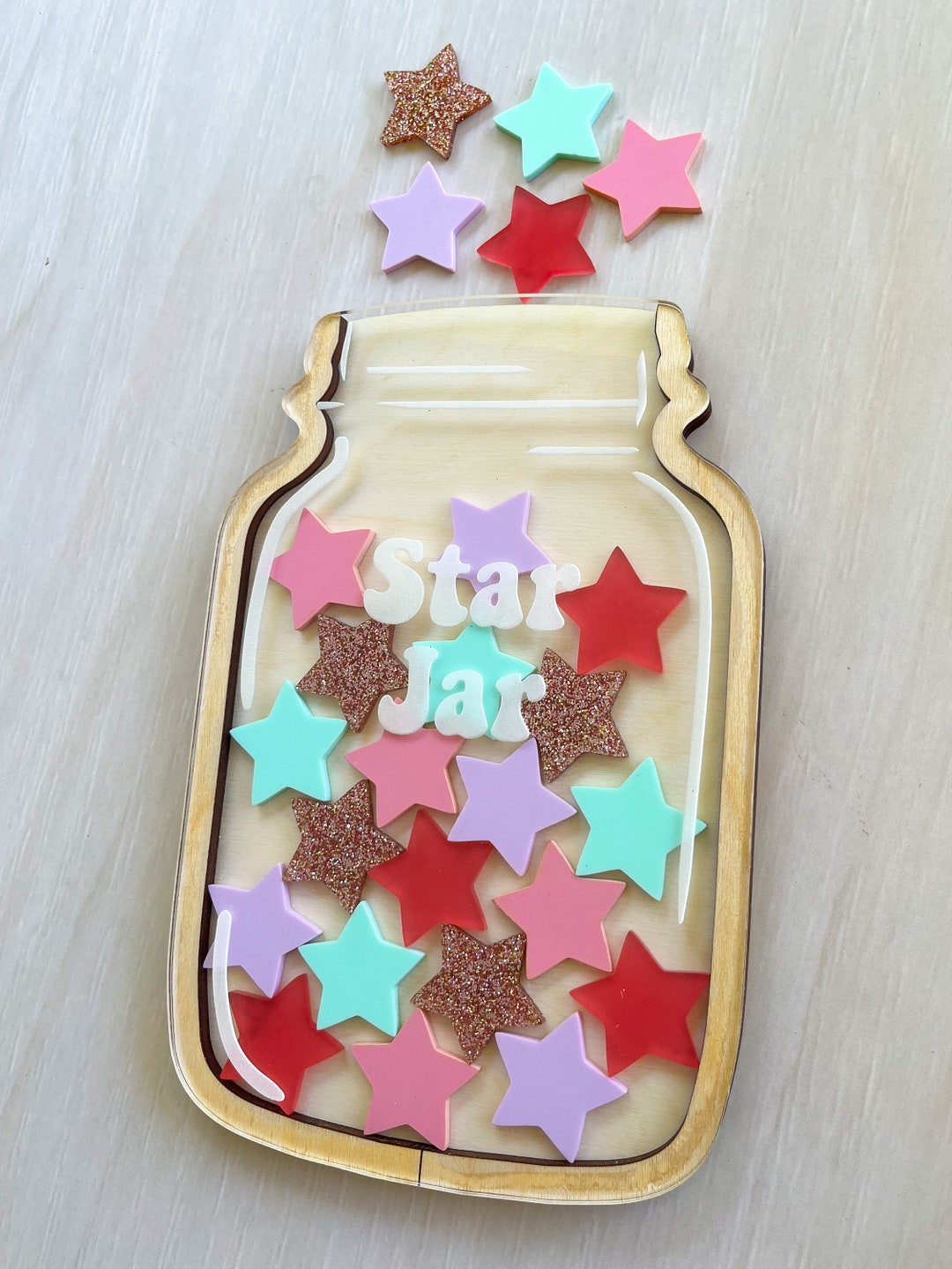 Star Reward Jar, Kids Reward Jar, Personalized Kids Reward Jar ...