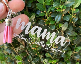 Mom Keychain - Etsy