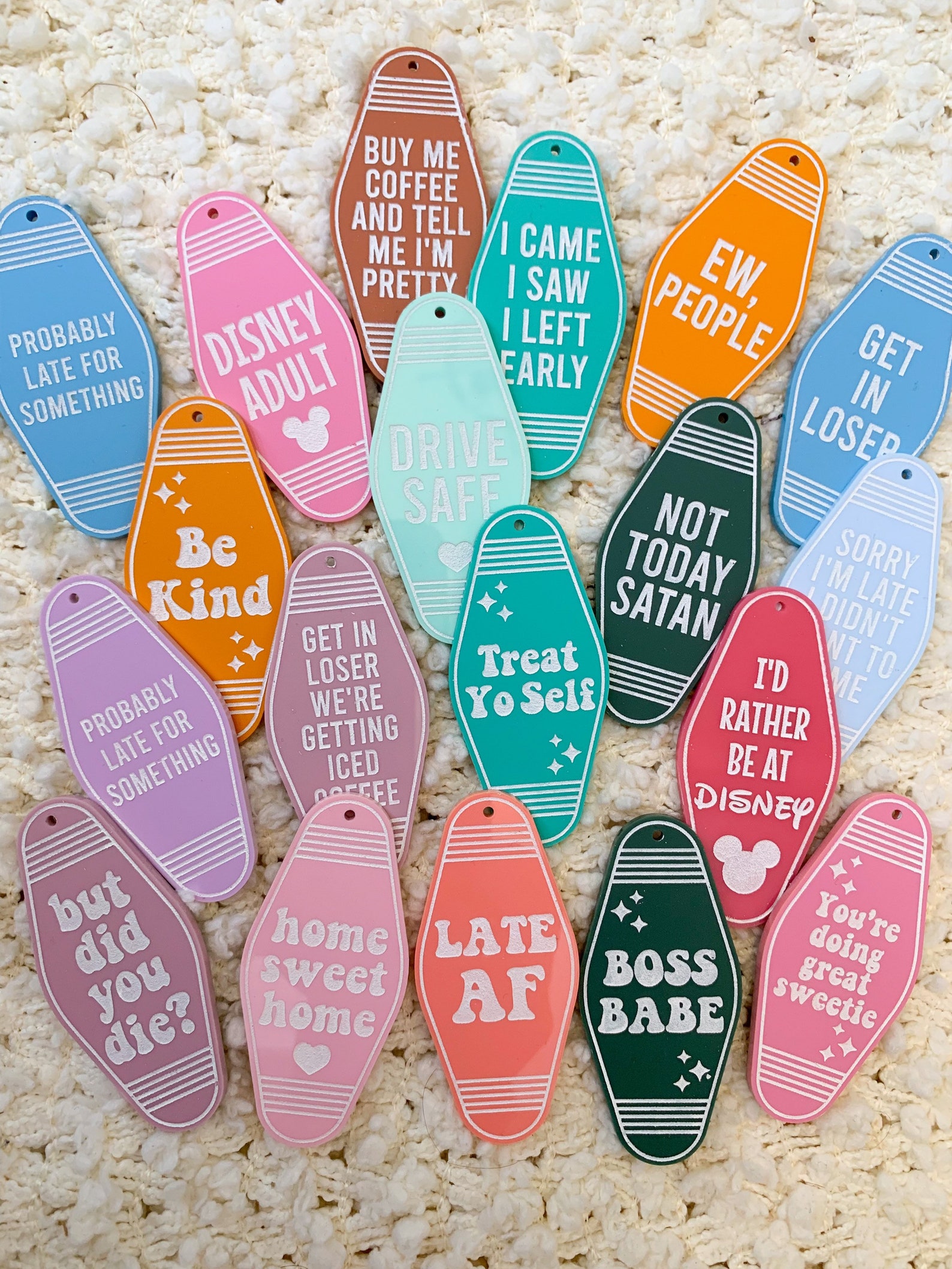 Retro Motel Keychains, Cute Motel Keychains, Motel Keychains Funny ...