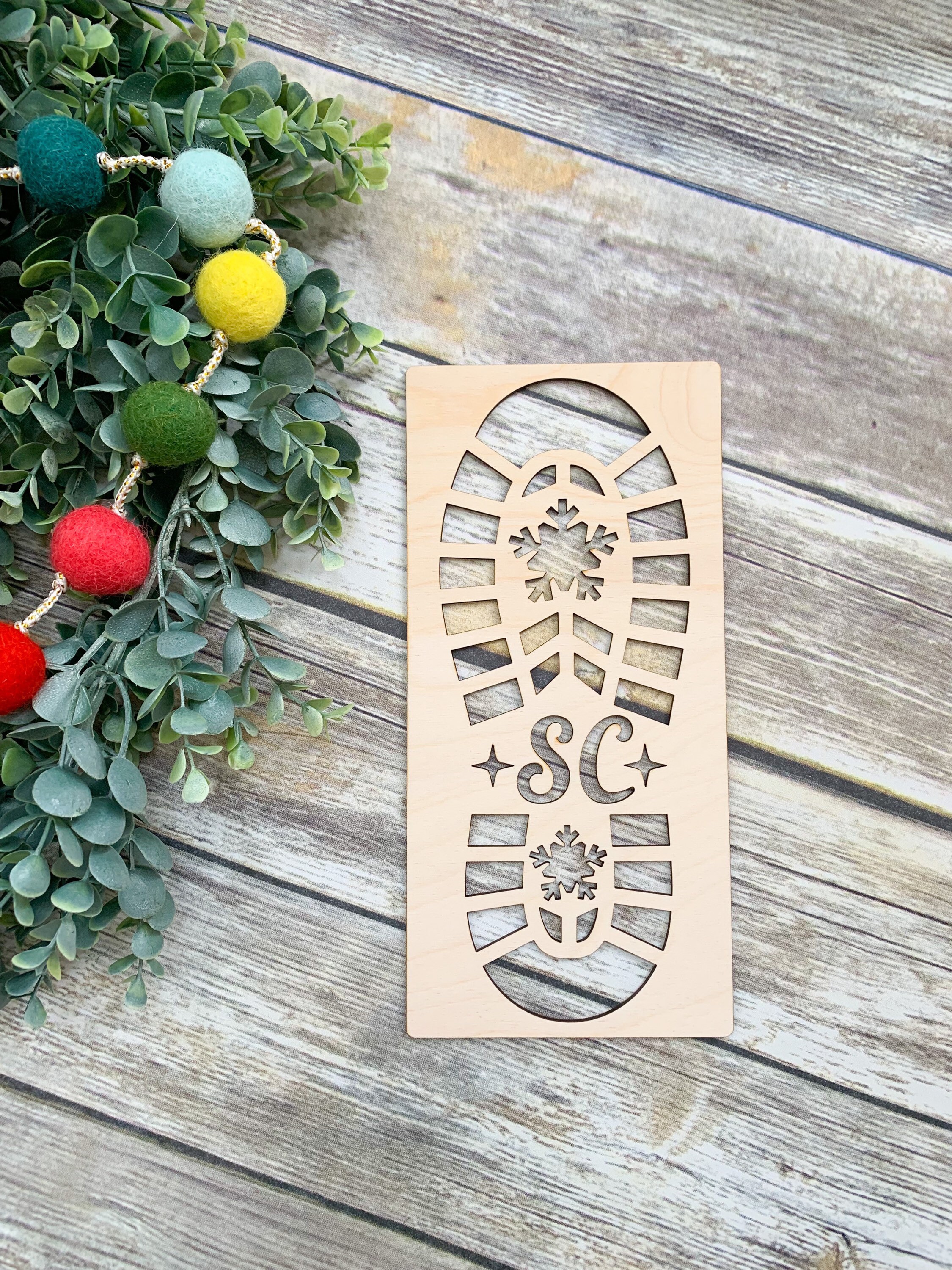 Santas Boot Prints Santa Stencil Santas Footprints Elf - Etsy