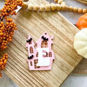 Haunted House Basket Tag, Halloween Basket Tag, Halloween Name Tags ...