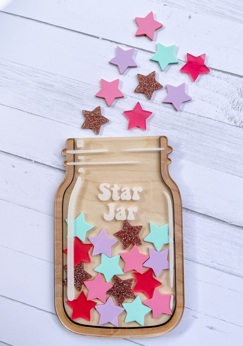 Star Reward Jar Kids Reward Jar Personalized Kids Reward - Etsy