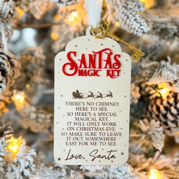 Santa Key - Etsy