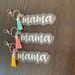 Mama Keychain With Tassel, Acrylic Mama Keychain, Mom Keychain, Mother ...