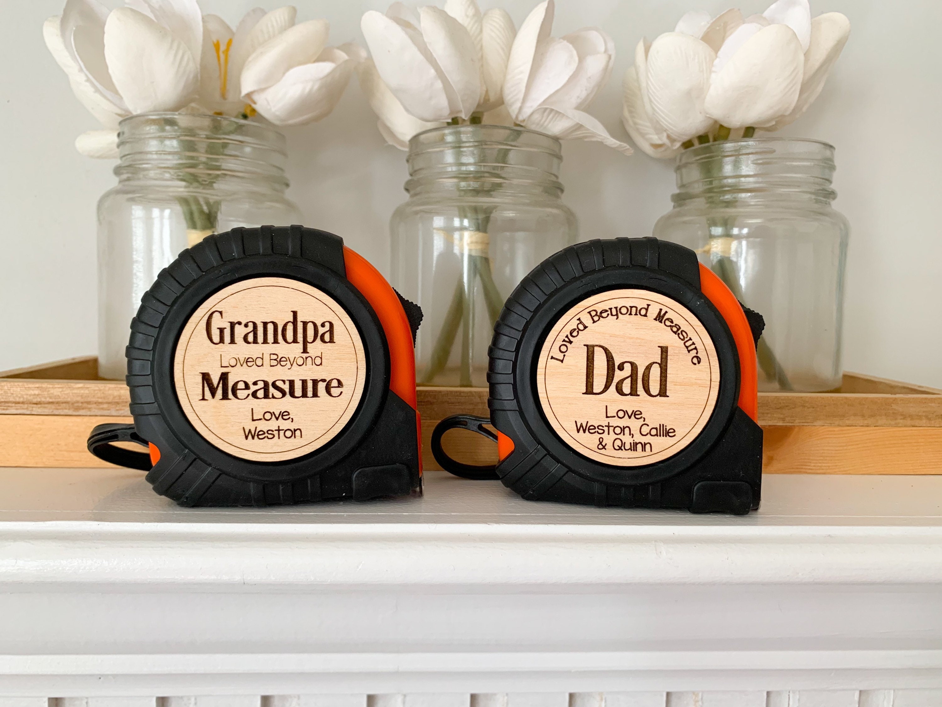 Personalized Tape Measure, Personalized Gifts for Dad, No One Measures ...