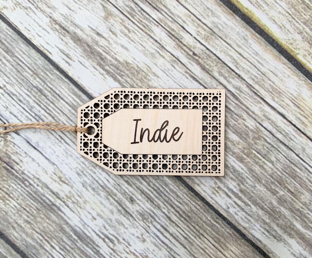 Rattan Basket Tags, Rattan Name Tags, Personalized Basket Name Tags ...