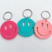 Smiley Face Keychains, Happy Face Keychain, Acrylic Keychains, Flower ...